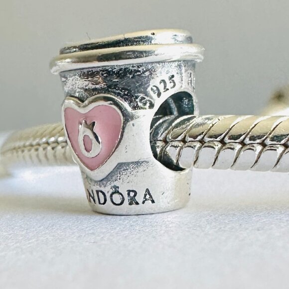 Pandora | Jewelry | Brand New Pandora Coffee Cup Charm Pandora Bracelet ...